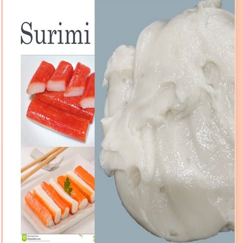 Definition, processing steps, fish products of SURIMI Dr Nermin.pptx