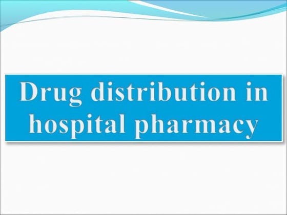 14ab1t0019 drug distribution | PPT