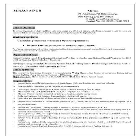 Surjan singh cv indirect taxation | DOC