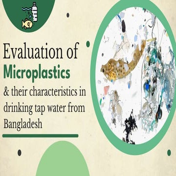 Microplastics In Drinking Tap Water Pptx