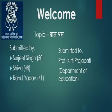 surjeet rahul presentation for seminar PPT | PDF