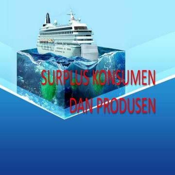 Matematika Ekonomi - surplus konsumen dan surplus produsen | PPTX