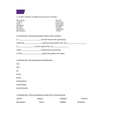 surprise 6 unit 4.docx grammar exercises | PDF