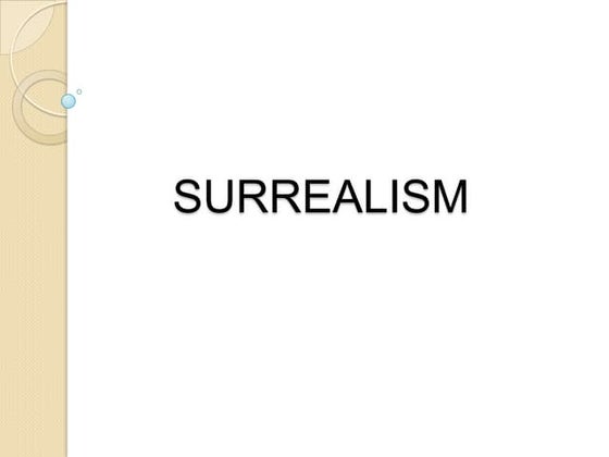 Surrealism Presentation | PPT