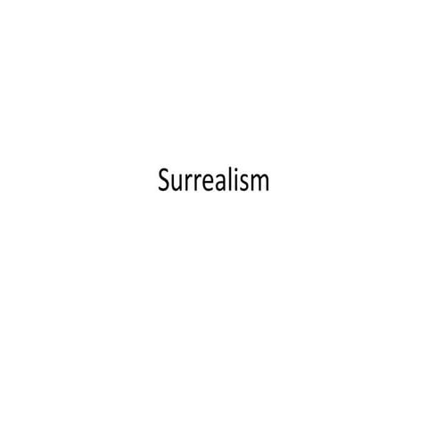 Surrealism Group Presentation | PPT