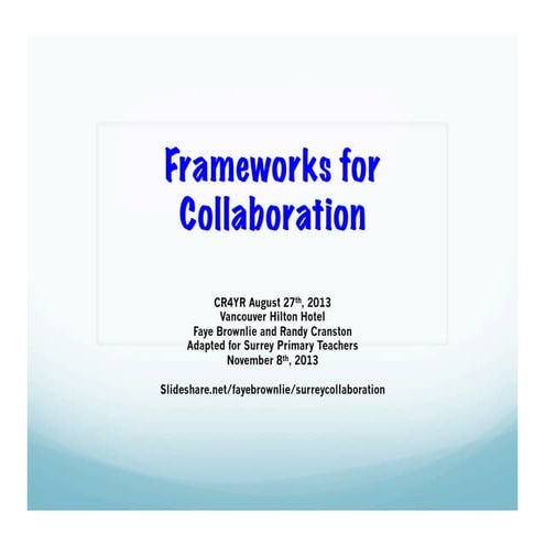 Collaboration and co teaching strategies for effective classroom ...