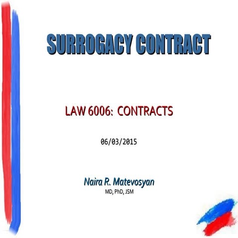 SURROGACY CONTRACT (by Naira Matevosyan) | PDF