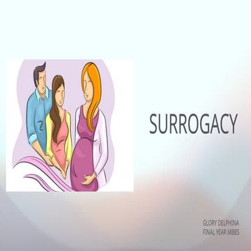 surrogacy indications, contraindications,methods, eligibility | PPTX