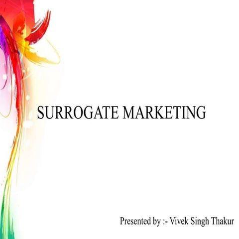Surrogate marketing | PPTX