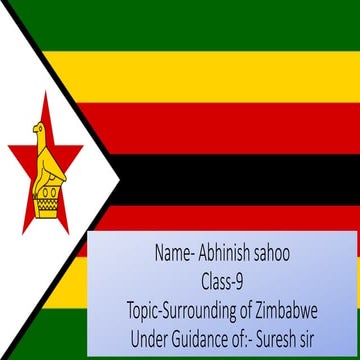 Zimbabwe at a glance | PPTX