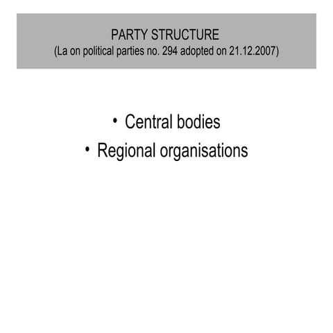 From Movement to Party: Creating the Political Party Structure and ...