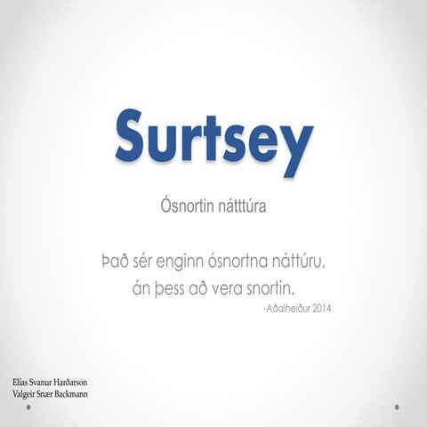 Surtsey | PPT