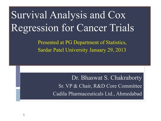 Cox model | PDF | Cancer | Diseases and Conditions