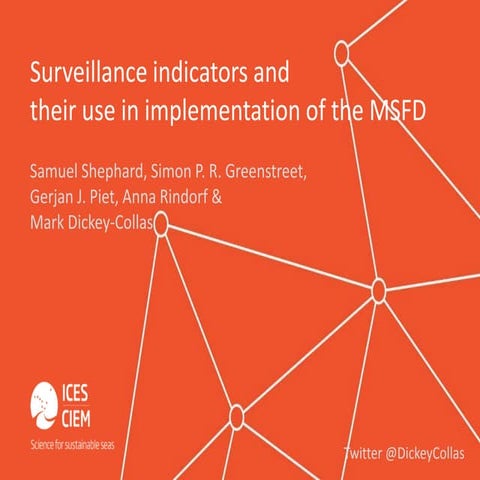 MSFD Surveillance indicators for marine management | PPTX