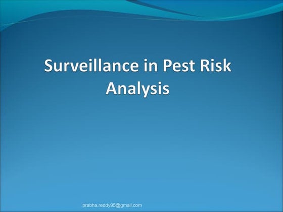 Pest risk analysis | PPTX