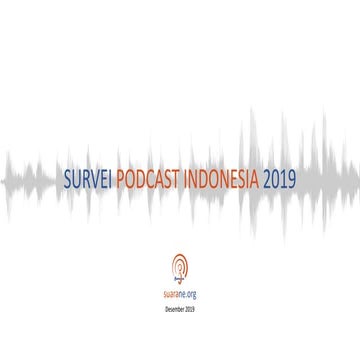 Survei Podcast Indonesia 2019 | PDF