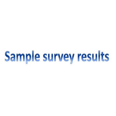 Survey for sample script! | PPTX
