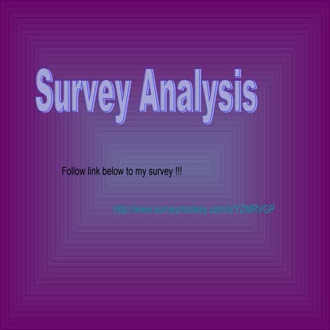Survey Analysis | PPT