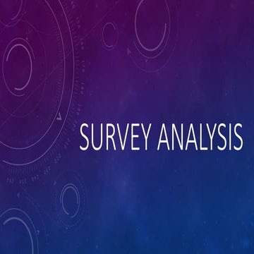 Survey analysis | PPTX | Documentary | Genres