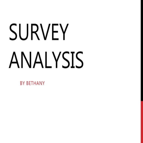 Survey analysis | PPTX