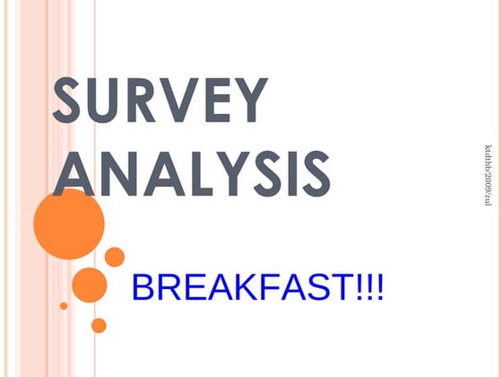 Breakfast Analysis (Pie Chart) by Nico's group | PDF