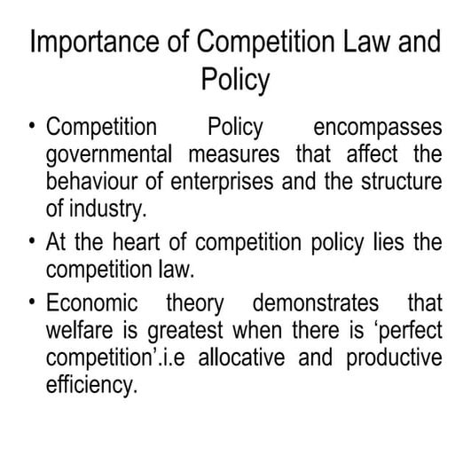 Competition act 2002 and competition commission of india | PPT