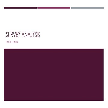 Survey analysis powerpoint | PPTX