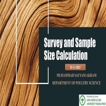 Survey and Sample Size Calculation in Epidemiological Studies.pptx