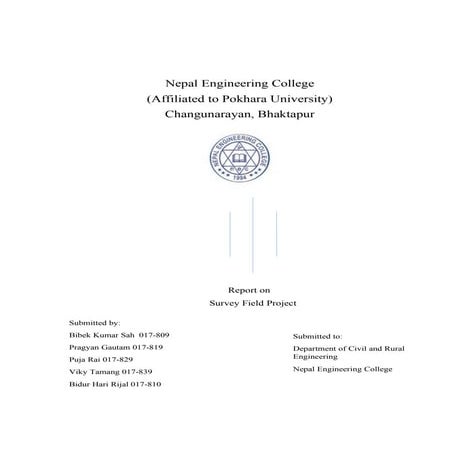 Survey camp final_report_(g9)_095556 | PDF