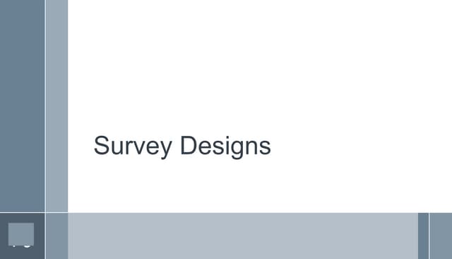 Survey Research Design | PDF