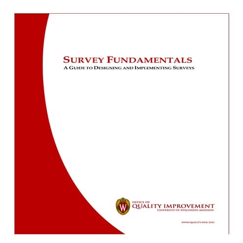 Survey design guide | PDF | Undergraduate Education | College Education