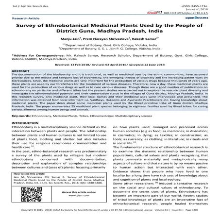 Medicinal plants and their importance | PPTX