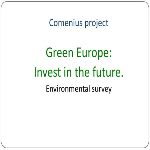 Recycling Questionnaire | PPTX