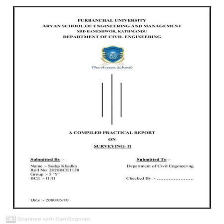 SURVEYING II PRACTICAL BY SUDIP KHADKA.pdf