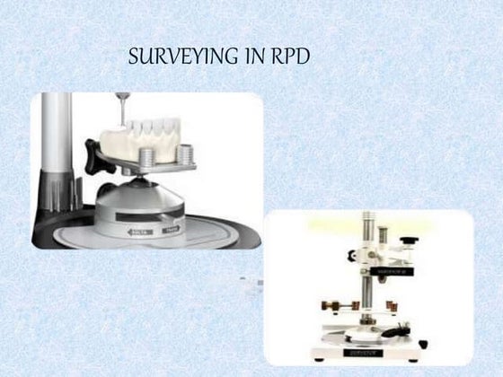 removable partial denture survey lines, path of insertion, guide planes ...