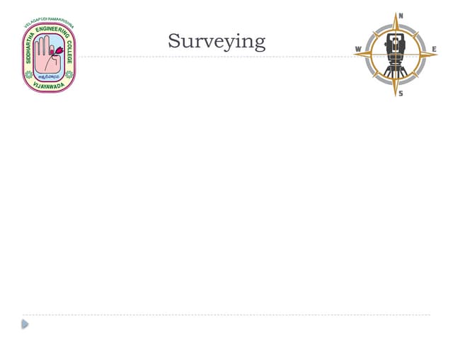 INTRODUCTION TO SURVEYING | PPTX