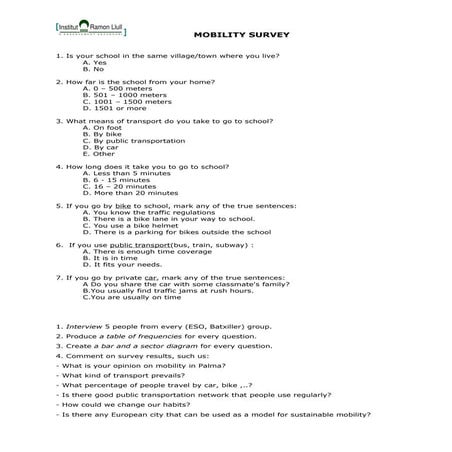 Survey mobility | DOC