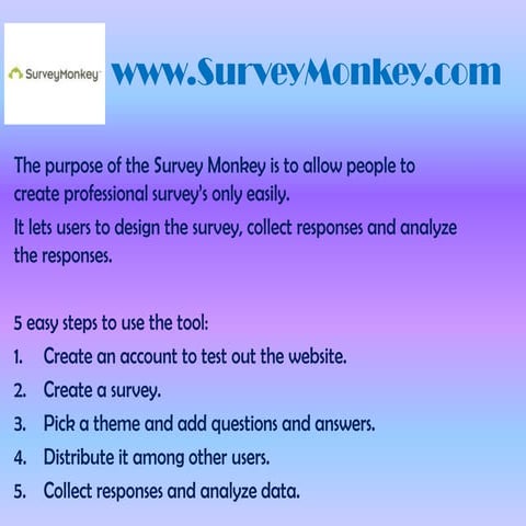 Using survey monkey | PPT