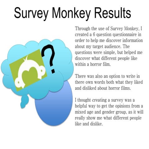 Survey monkey | PPTX | Horror | Genres