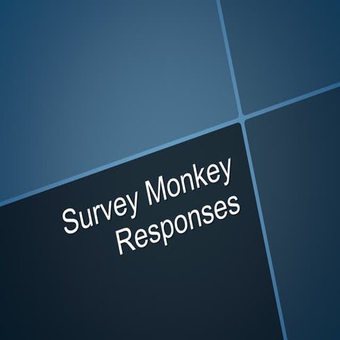 Survey monkey presentation | PPT
