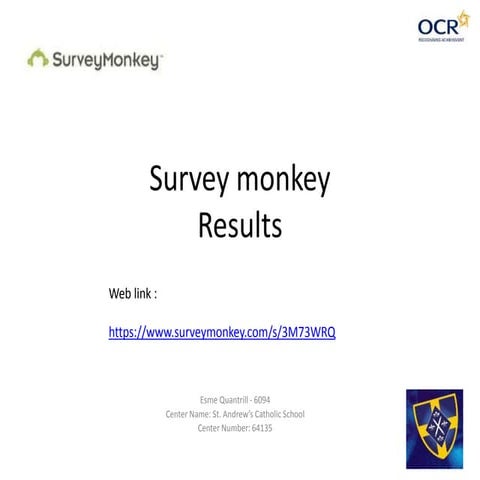 Survey monkey results | PPTX