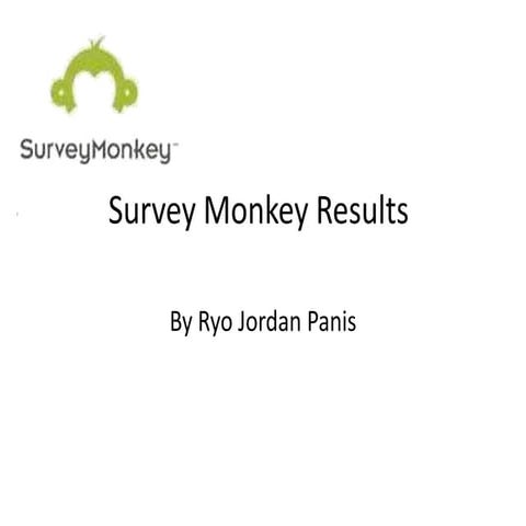 Survey monkey results power point ryo panis | PPT