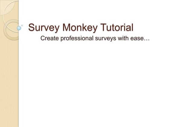 Using survey monkey | PPT