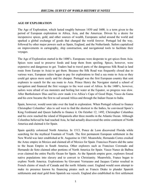 Age of exploration | PPTX