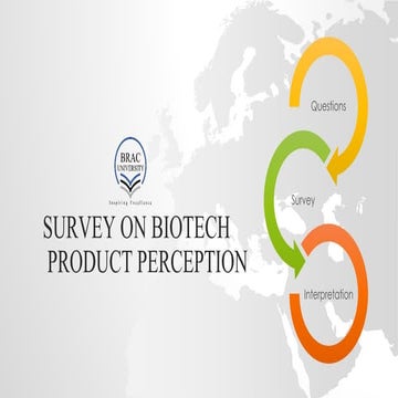Survey on biotech product | PPT