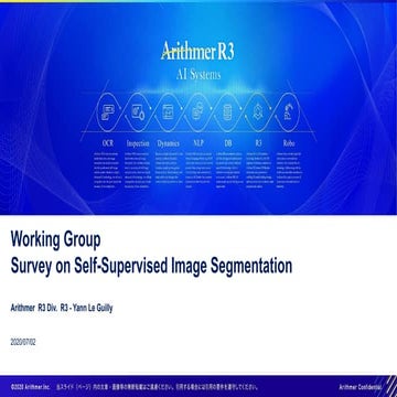 Survey on self supervised image segmentation | PPT