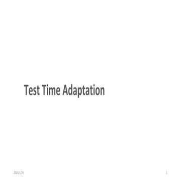 Survey on Test Time Adaptation.pptx