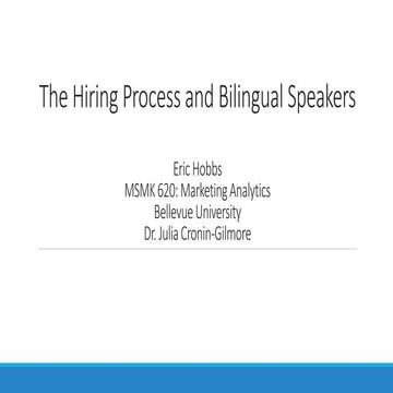 Importance to be bilingual. | PPTX