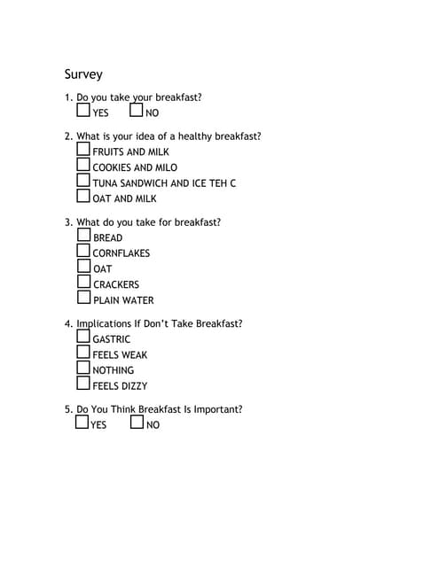 Breakfast Analysis (Pie Chart) by Nico's group | PDF