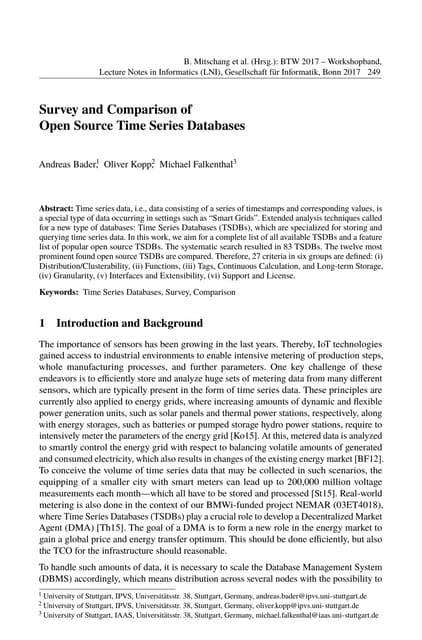 Survey real time databases | PDF Survey real time databases | PDF